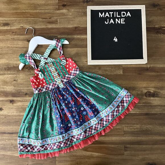 Matilda Jane | Dresses | New Matilda Jane Make Believe Christmas Holly ...